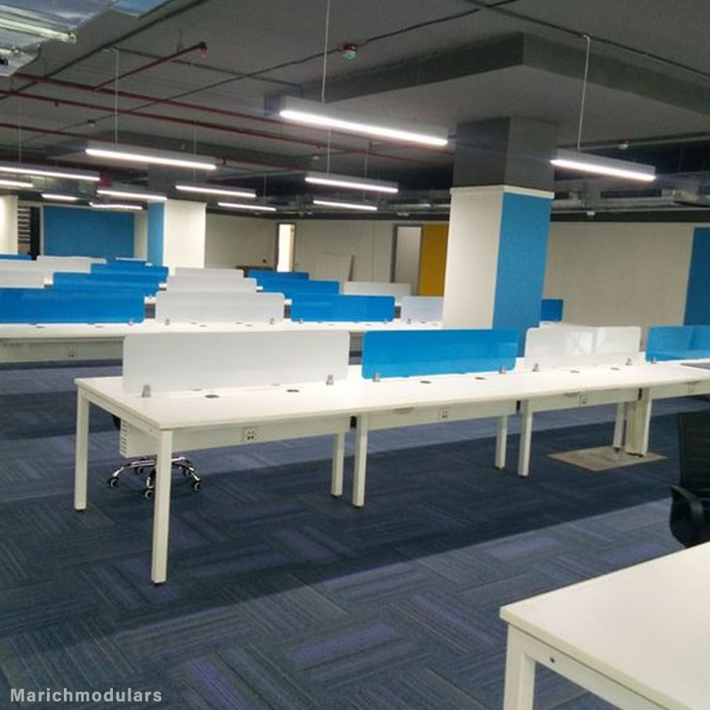 Modular Workstation - Modern Executive Curve Linear Modular Workstation ...